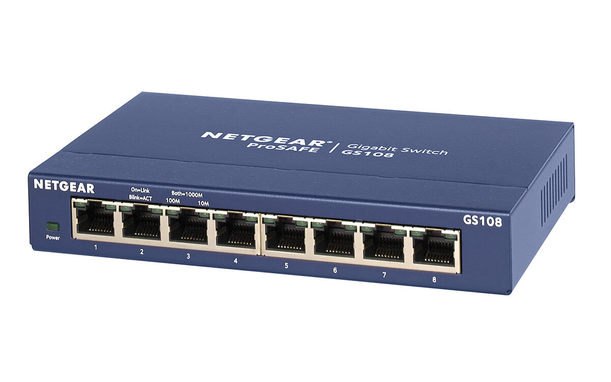Netgear GS108GE v4 8-Port Unmanaged Switch | Scandinavian Photo