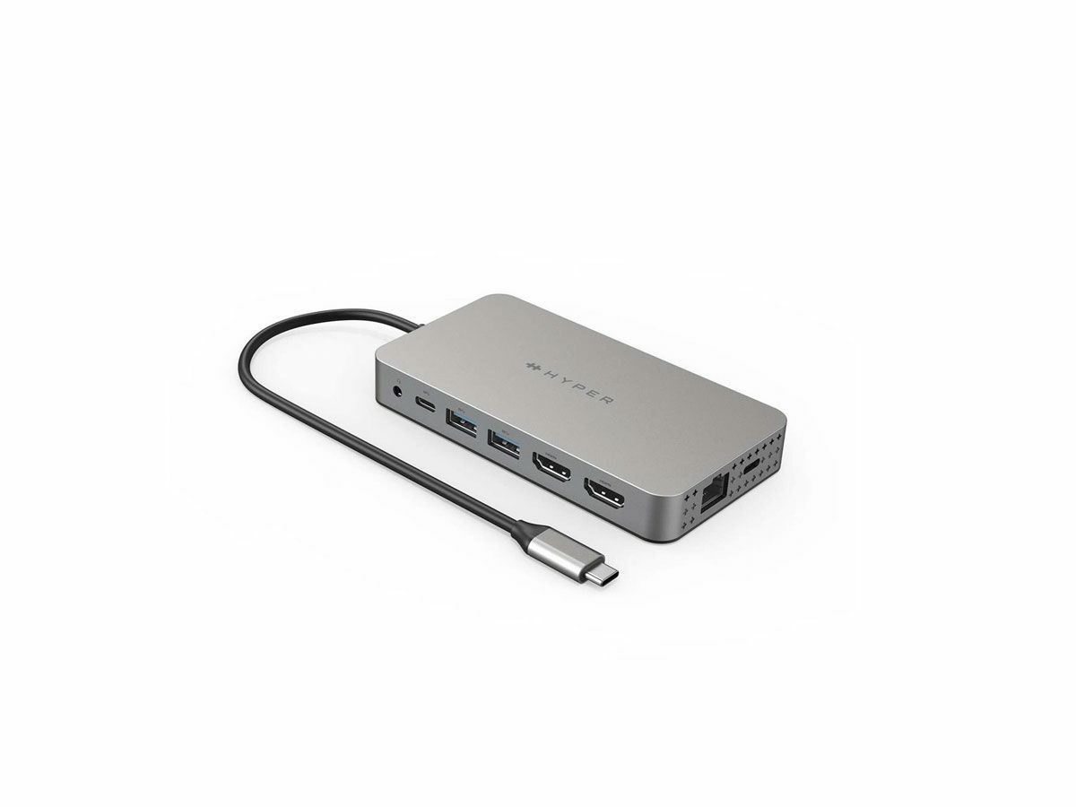 Hyper HyperDrive Dual 4K HDMI 10-in-1 USB-C Hub for M1/M2 MacBook ...